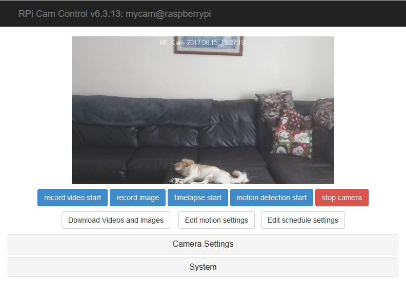 Video Surveillance with a Pi Zero W, ZeroView and RPI Cam | Dan The IOT Man